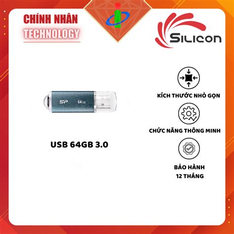 Usb Slicon 64gb Marvel 3 0 Nhỏ Gọn Tiện Dụng Bền Bỉ Bảo Hành 12