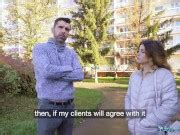 Public Agent Tight Spanish Babe Gives Blowjob And Fuck Behind Husbands