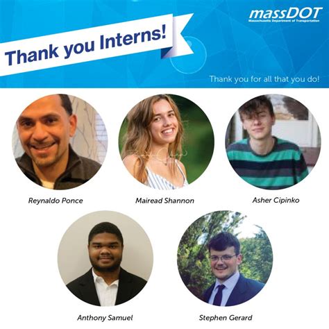 Massdot Interns Welcome Transportation Jobopportunity Career