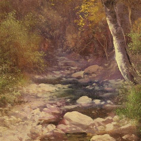 Proantic Tableau à Lhuile Sur Toile Signé De Paysage Du 19ème Si