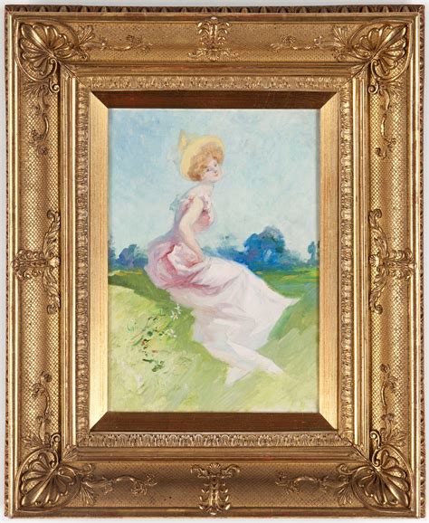 Jules Chéret Sitting Girl Bukowskis