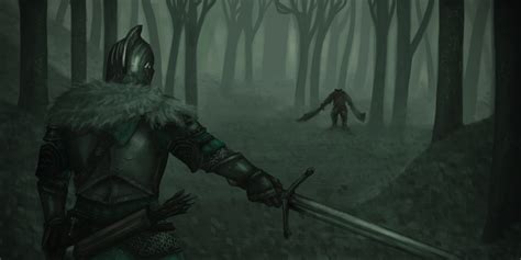 Shaded Woods Illustration Dark Souls 2 Ispirazione Rpg Arte Fantasy