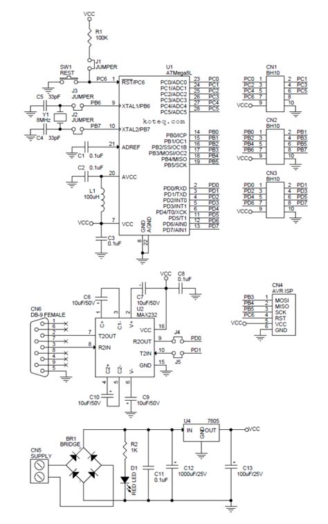 Atmega Development Board Electronics Lab