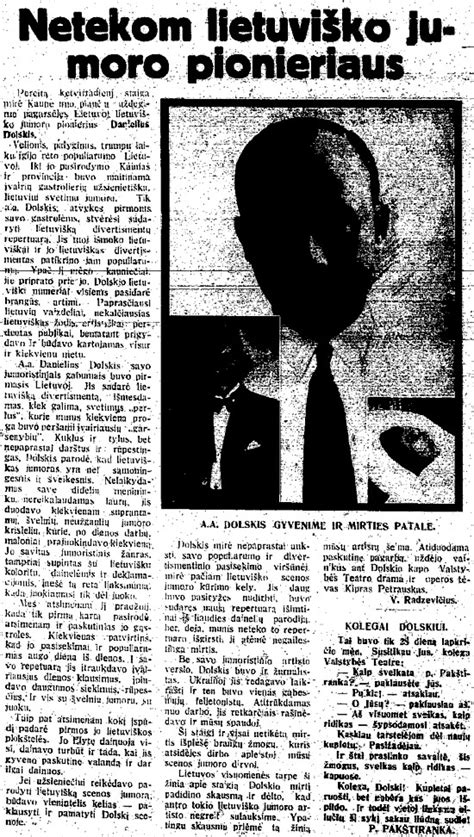 Metų Persona Danielius Dolskis Patefonas Lt