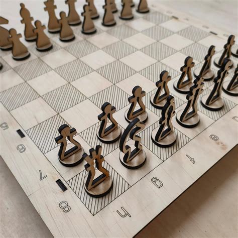 Digital Laser Cut Chess Set Ultimate Diy Woodworking And Cnc Craft