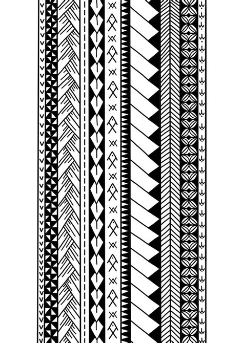 Polynesian Tapa Design Svg Rasterized Design  And Png Files South Pacific Tattoo