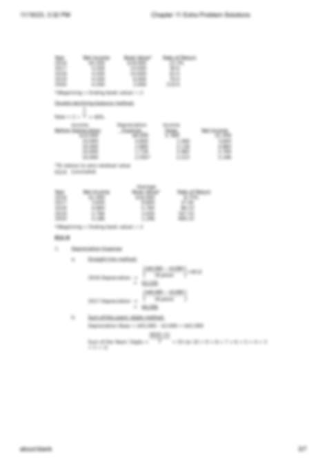Solution Intermediate Accounting Chapter 11 Extra Problem Solutions