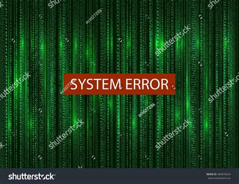 System Error Digital Numbers Background Error Stock Vector Royalty Free 489976624 Shutterstock