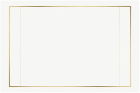 Luxury Golden Rectangular Frame Psd Premium Psd Rawpixel