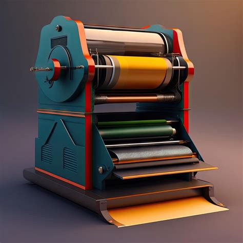 Premium Photo Printing Press With Ink Rollers