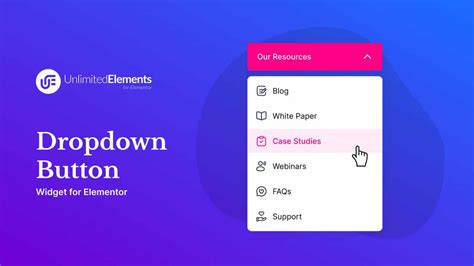 Dropdown Button Widget For Elementor