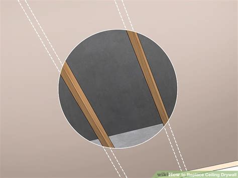 Simple Ways To Replace Ceiling Drywall With Pictures Wikihow
