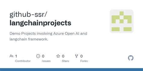Github Github Ssrlangchainprojects Demo Projects Involving Azure Open Ai And Langchain