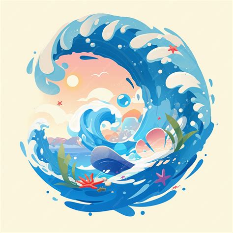 Premium Vector Giant Clam Filtering Water