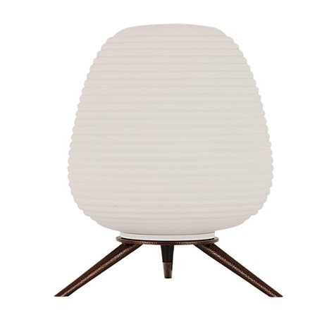 Art Deco Elegance Frosted Glass Orb Table Lamp Ray Volta