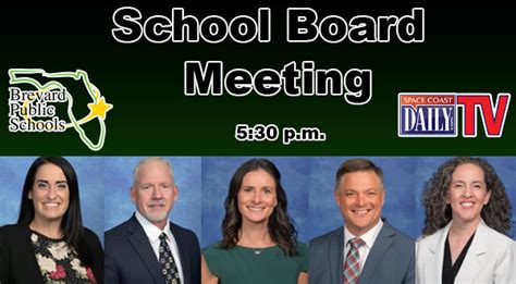 Watch Live School Board Meeting For Brevard Public Schools Being Held