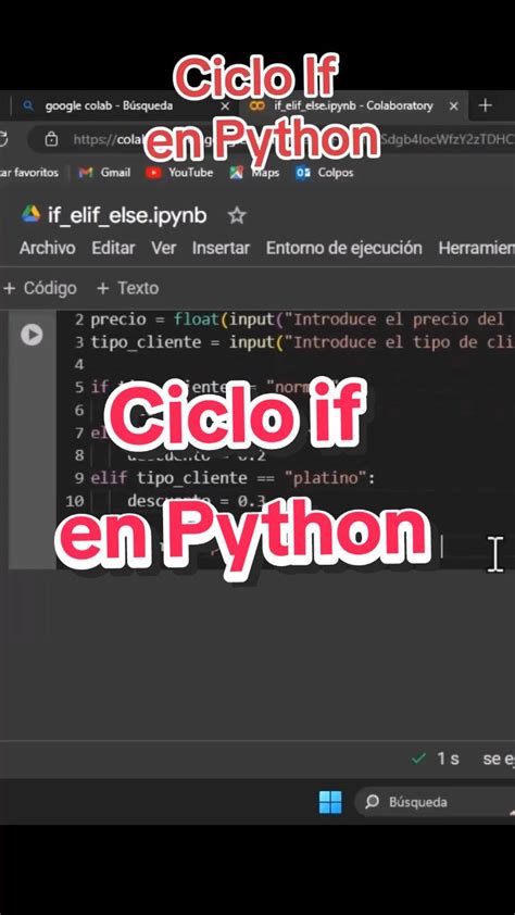 Ciclo If Elif Y Else En Python Programacion Programming Tips Tiktok