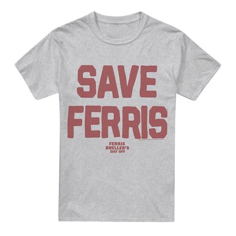 Ferris Buellers Day Off Mens Save Ferris T Shirt Walmart Ca