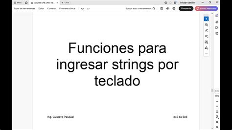 Clase Teoria Strings Y Funciones Scanf Printf Strlen Strcpy Strcat