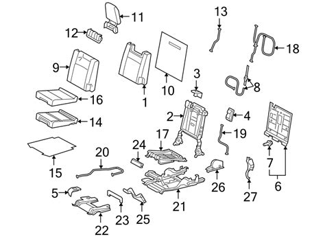 Toyota 4runner Folding Seat Latch Release Handle Rear Right Side