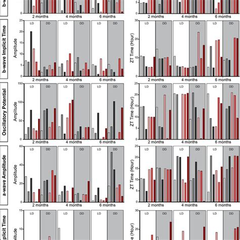 Circadian Amplitude And Phase Of Erg Parameters Bar Chart Showing Download Scientific Diagram