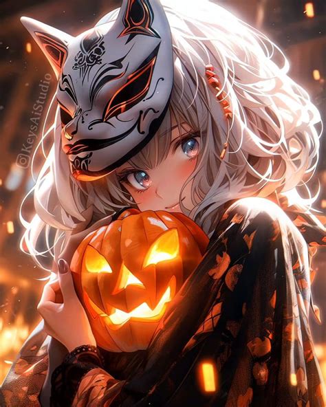 Pin By 娑婆訶 On 萬聖pumpkin Anime Wolf Girl Anime Halloween Cute Anime Character