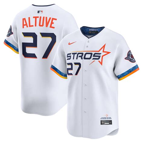 Jose Altuve Houston Astros White 2025 City Connect Limited Jersey