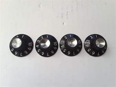1963 67 Fender Blackface Era Guitar Amp Amplifier Knobs Set Reverb