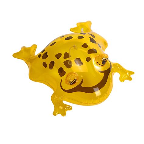 Cute Hilarious Flashing Frog Balloon Airtight Colorful Inflatable Toy Eye Catching Fun