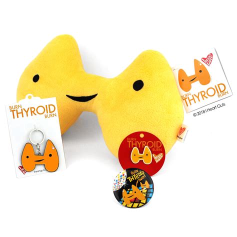 Burn Thyroid Burn Magnet I Heart Guts Plush Organs
