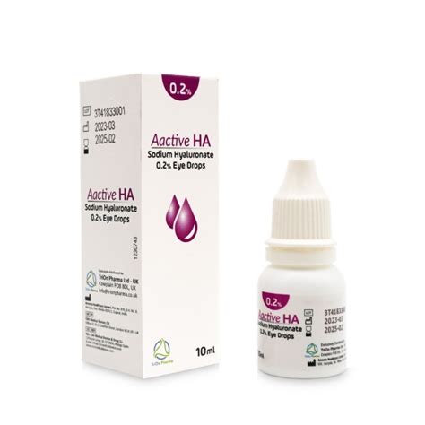 Buy Aactive Ha 02 Sodium Hyaluronate Eye Drops 10ml Online In Uk Otc2u