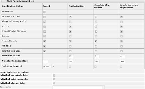 Specifications