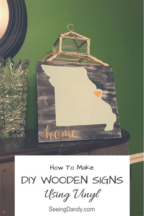 How To Make Diy Wooden Signs Using Vinyl Seeing Dandy Blog