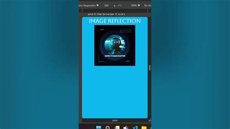 Css Image Reflection Effect With Webkit Box Reflect Property Shorts Youtube