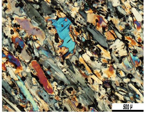 Lath Shape Satin Spar Gypsum XPL Download Scientific Diagram