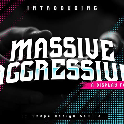Massive Aggressive Font Aggressive Community Logo Tag Alphabet