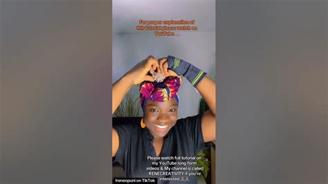 Quick Ankara Headwrap Tutorial Headwraptutorial Diy Youtubeshorts