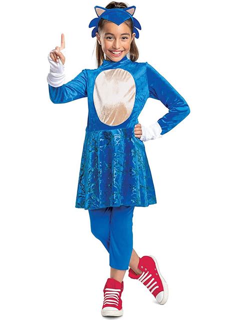 Deluxe Sonic The Hedgehog Girls Movie Costume