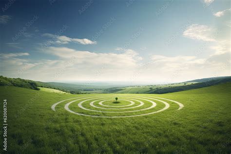 Generative Ai Guided Arrow Hits The Mark In Scenic Target Illustration