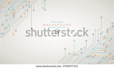 Chip Electronic Pattern Computer Technology Computer Stock Vector