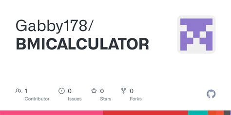 Github Gabby178bmicalculator