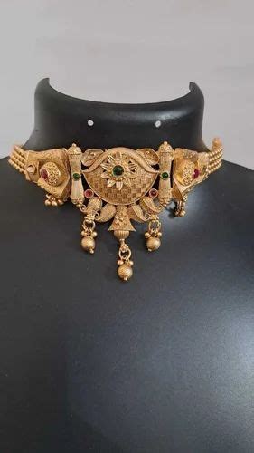 Golden Base Matel Party Wear Necklace Set At ₹ 350set In Rajkot Id