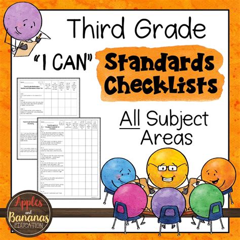 Third Grade Standards Checklist Made By Teachers