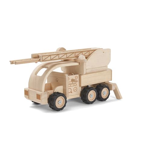 Fire Truck Plantoys Wooden Toy Play Planet Eco Educational Toy