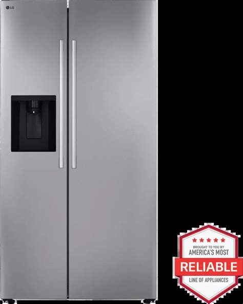 Lg 266 Cu Ft Side By Side Refrigerator Stainless Steel Rc Willey
