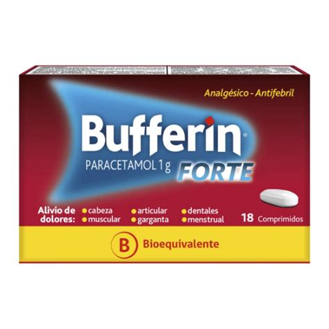 Bufferin 1 G X 18 Comprimidos Dolor Y Fiebre