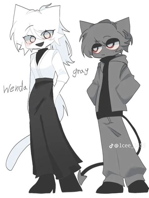 Gray And Wenda Sprunki Fanart Furry Art Character Art Wenda