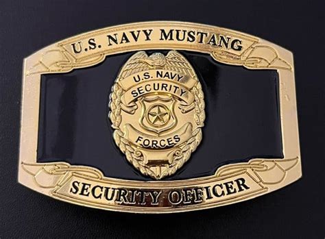 Us Navy Mustang Security Officer Belt Buckle The Navy Mustang Store