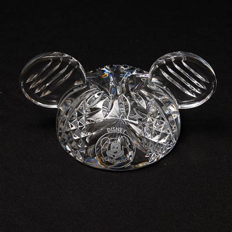Disneys Mickey Mouse Ears Waterford Crystal Figurine Ebth