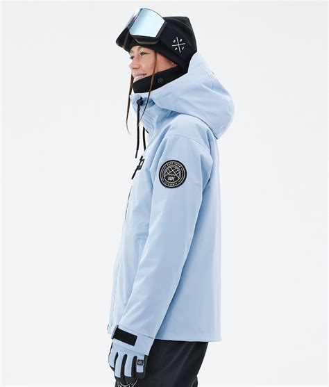 Dope Blizzard W Full Zip Snowboard Jacket Women Light Blue Dopesnow Au